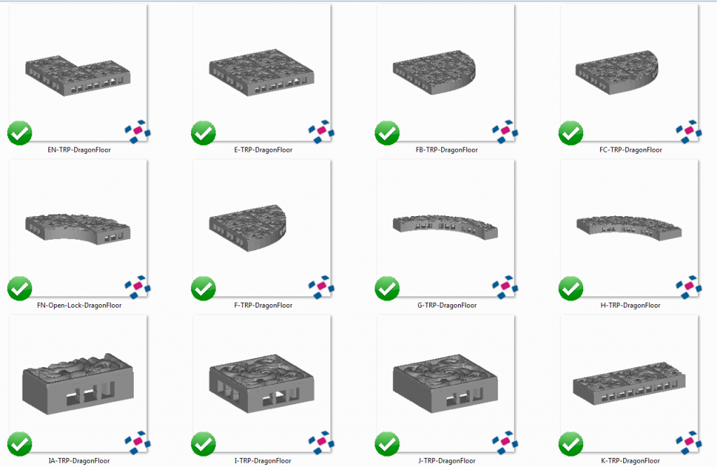 Dragon Floors - Printable Scenery