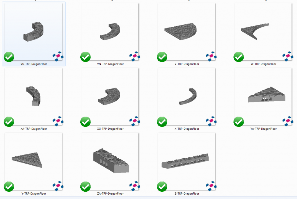 Dragon Floors - Printable Scenery