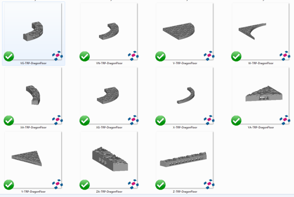 Dragon Floors - Printable Scenery