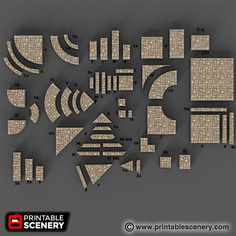 Slate Floors - Printable Scenery