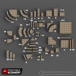 Dwarven Floors - Printable Scenery