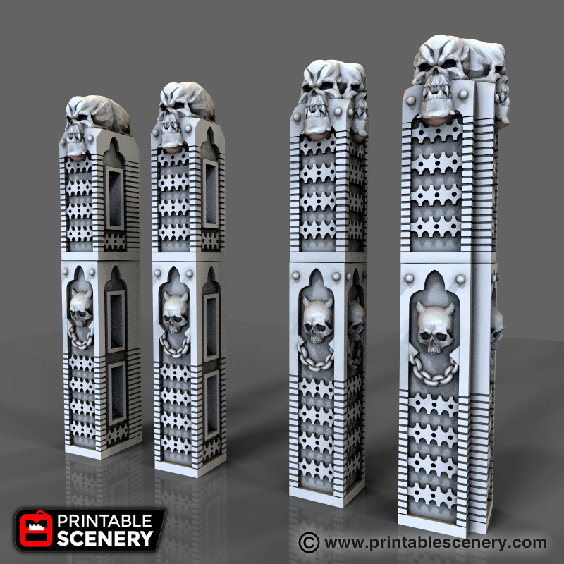 Demon Columns - Printable Scenery