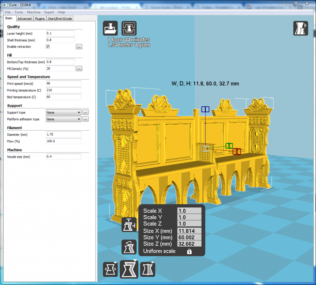 Pew - Printable Scenery