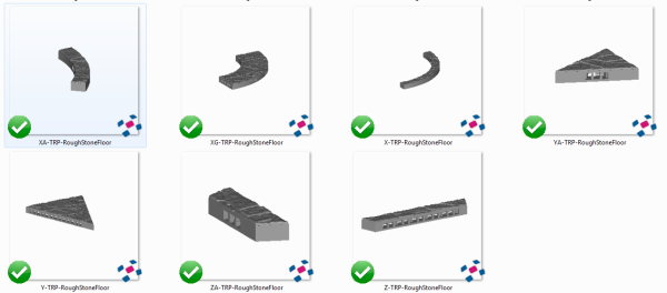 Rough Stone Floors - Printable Scenery