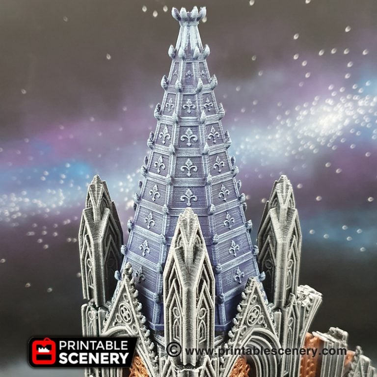 Gothic Bell Tower - Printable Scenery