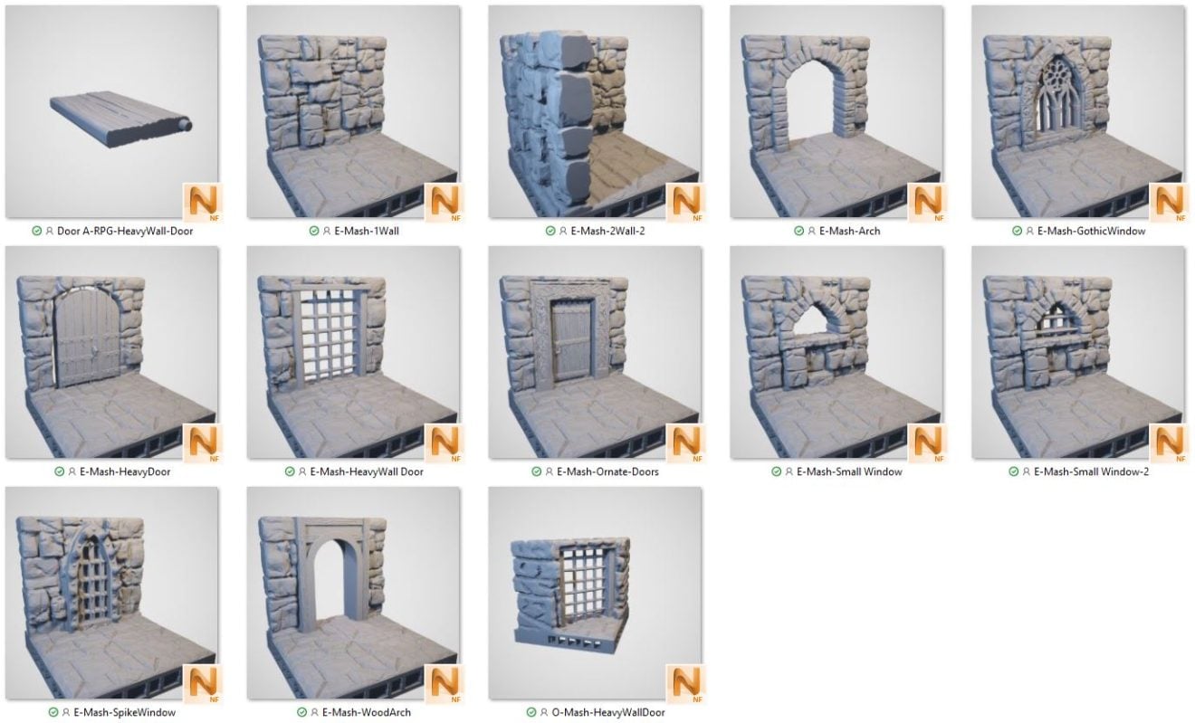 Dungeon Mash Ups - Printable Scenery