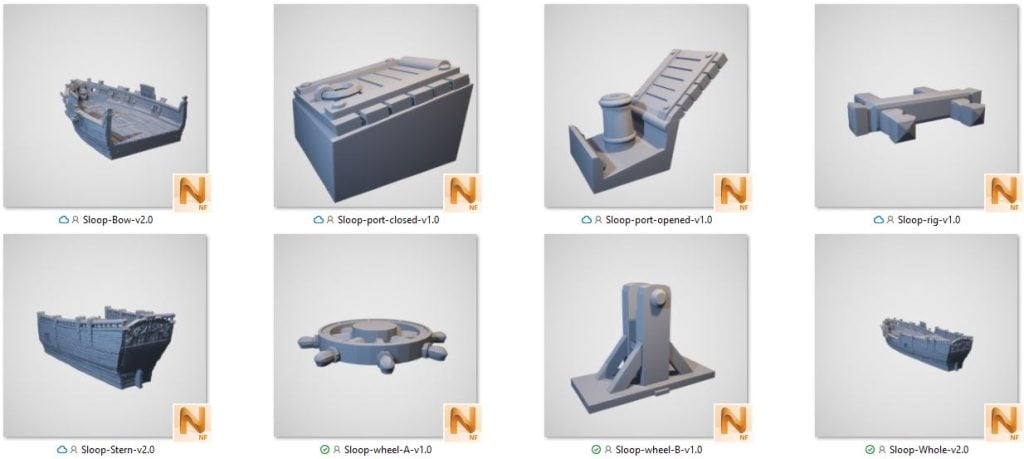 The Sloop - Printable Scenery