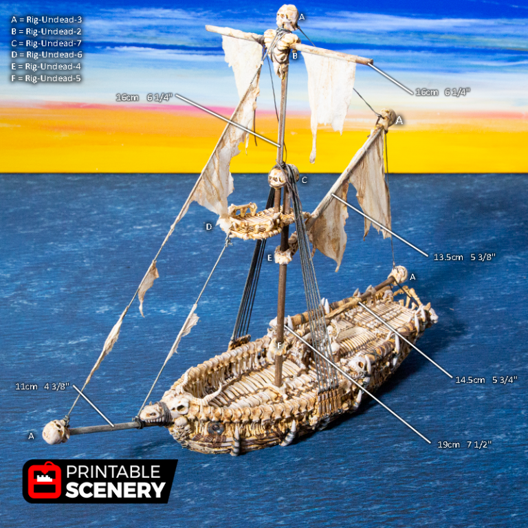 The Undead Sloop - Printable Scenery