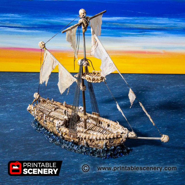 The Undead Sloop - Printable Scenery