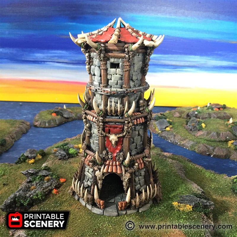 Tribal Fort - Printable Scenery