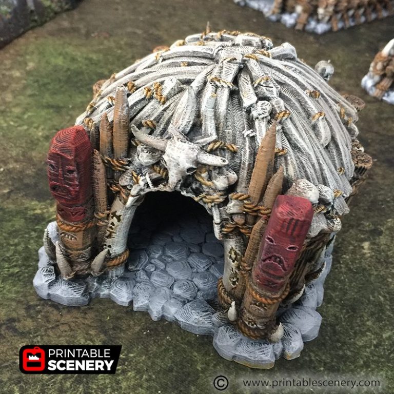 Orc/Tribal STL Files - www.printablescenery.com