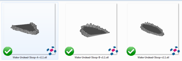 The Undead Sloop - Printable Scenery