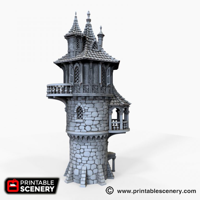 Wizard Tower - Printable Scenery