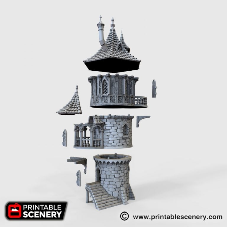 Wizard Tower - Printable Scenery