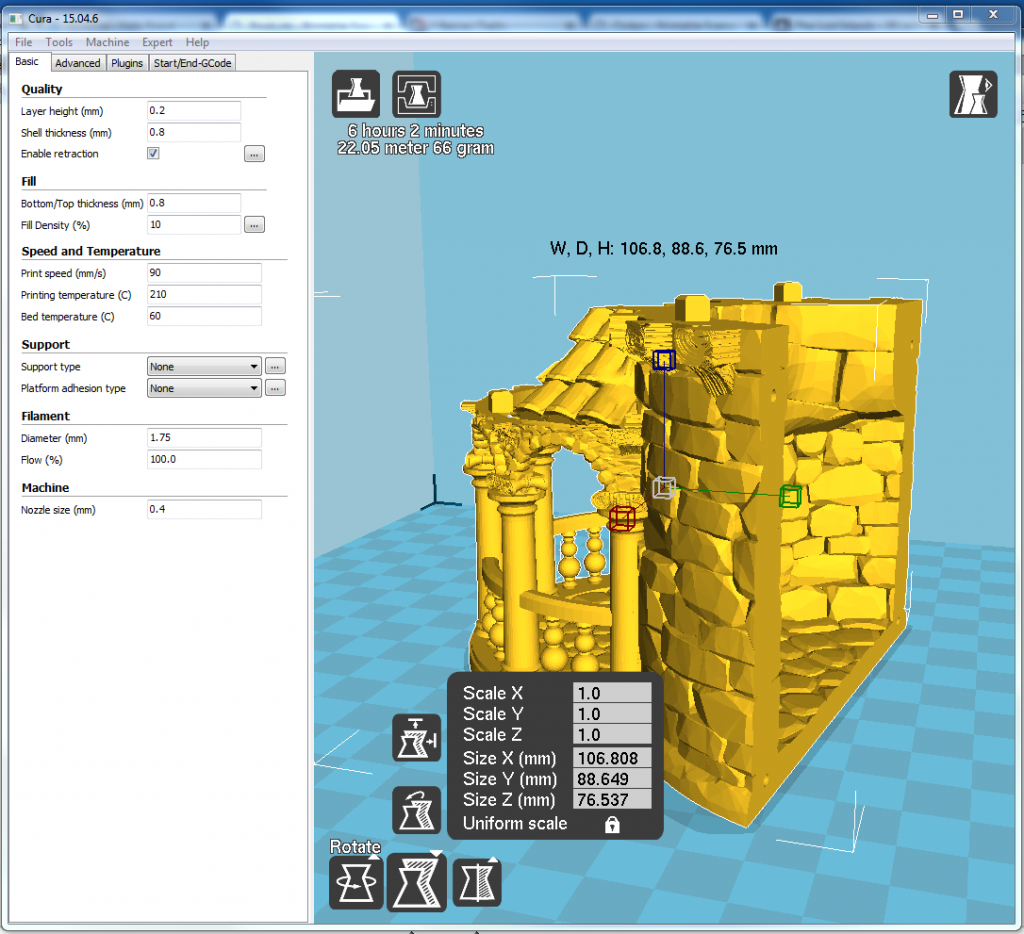Wizard Tower - Printable Scenery