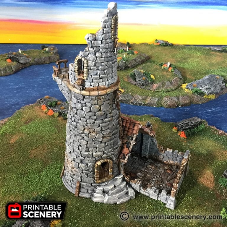 Wizard Tower - Printable Scenery