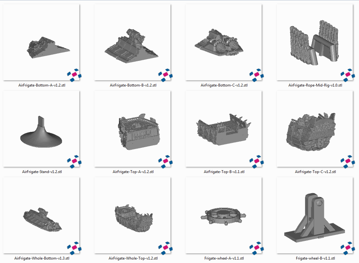 Flying Frigate - Printable Scenery