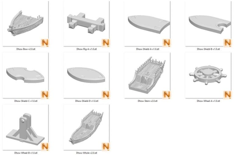 Dhow - Printable Scenery