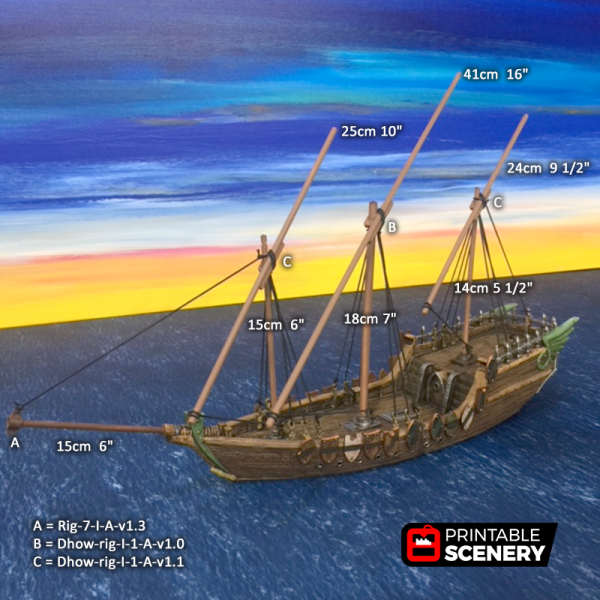 Flying Dhow - Printable Scenery