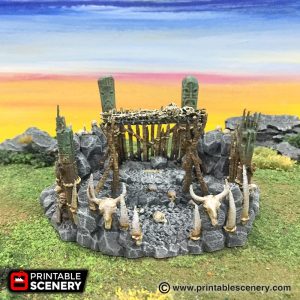Burial Platform - Printable Scenery