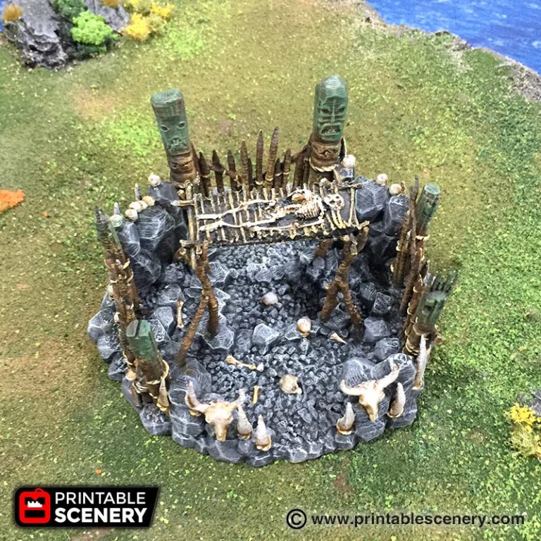 Burial Platform - Printable Scenery