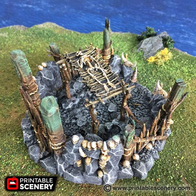 Burial Platform - Printable Scenery