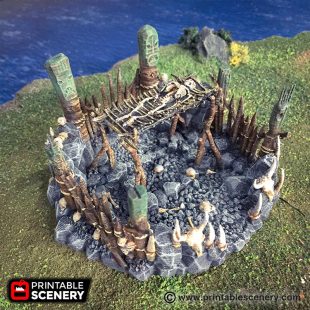Burial Platform - Printable Scenery