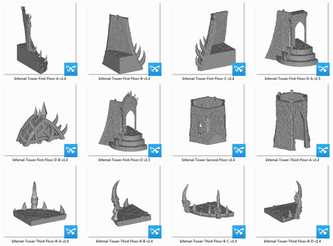 Infernal Tower - Printable Scenery