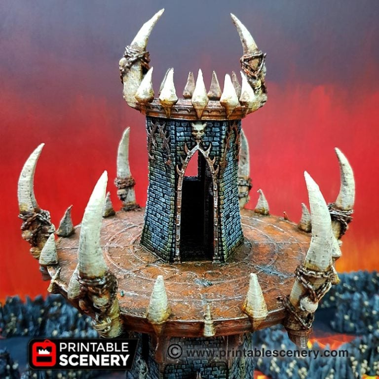 Infernal Tower - Printable Scenery