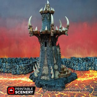 Infernal Tower - Printable Scenery