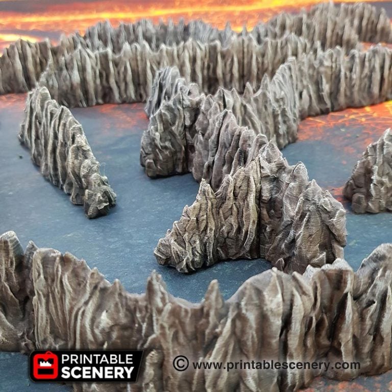 Tormented Scatter - Printable Scenery