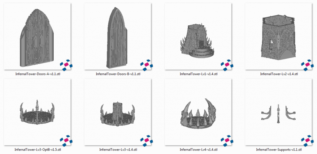 Infernal Tower - Printable Scenery