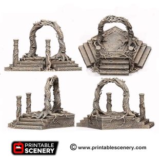 Elven Portal - Printable Scenery