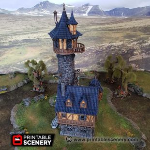 Evil Sorcerer's Tower - Printable Scenery