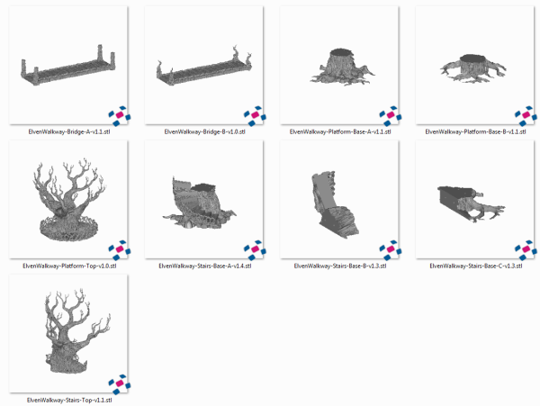Elven Walkway - Printable Scenery