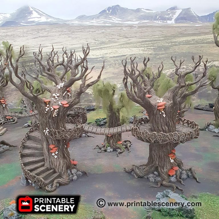 Elven Scenery STL Files - www.printablescenery.com