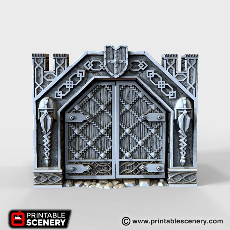 Ironhelm Forge Gate - Printable Scenery