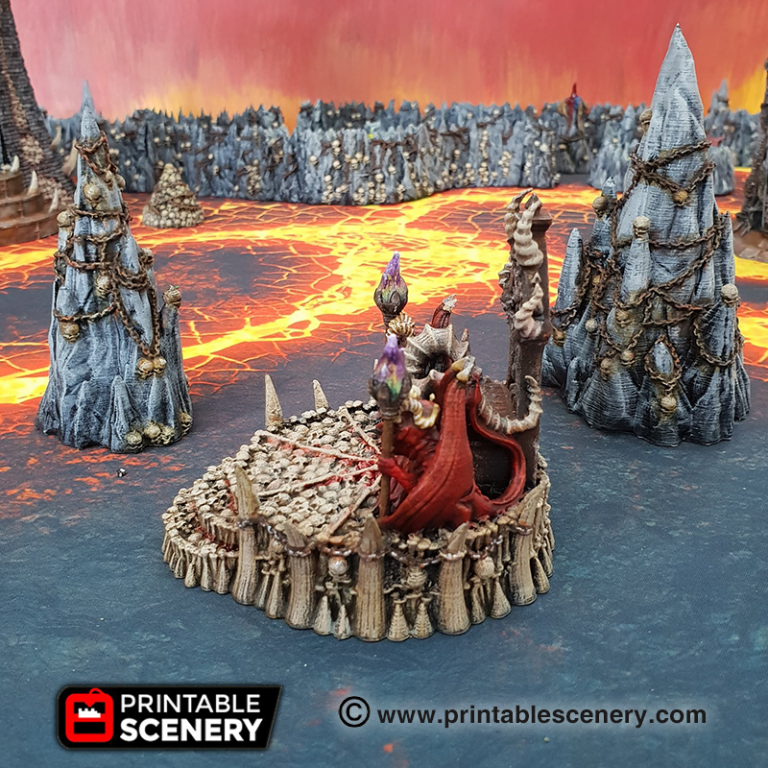 Skull Throne - Printable Scenery