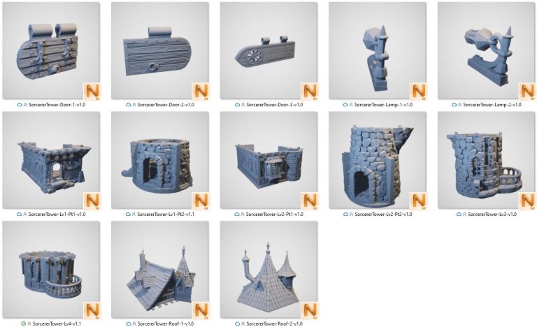 Sorcerer's Tower - Printable Scenery