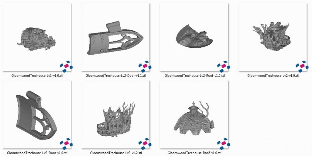 Gloomwood Treehouse - Printable Scenery