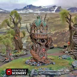 Gloomwood Treehouse - Printable Scenery