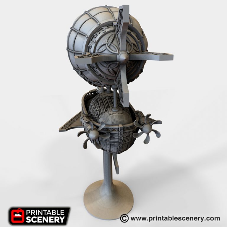 Dwarven Airship - Printable Scenery