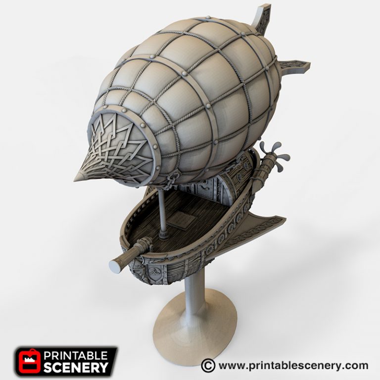 Dwarven Airship - Printable Scenery