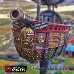 Dwarven Airship - Printable Scenery