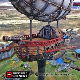 Dwarven Airship - Printable Scenery