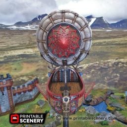 Dwarven Airship - Printable Scenery