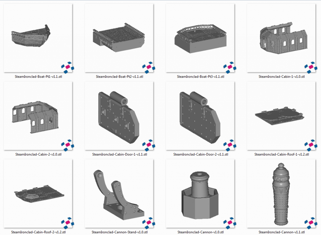 Steam Ironclad - Printable Scenery