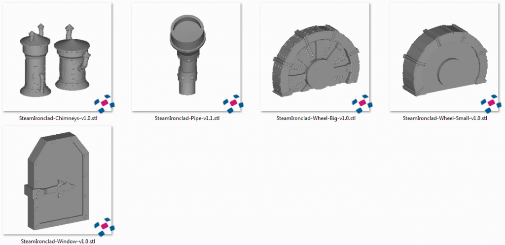 Steam Ironclad - Printable Scenery