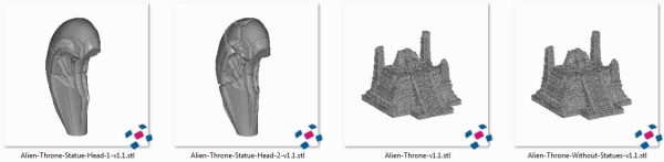 Alien Throne - Printable Scenery