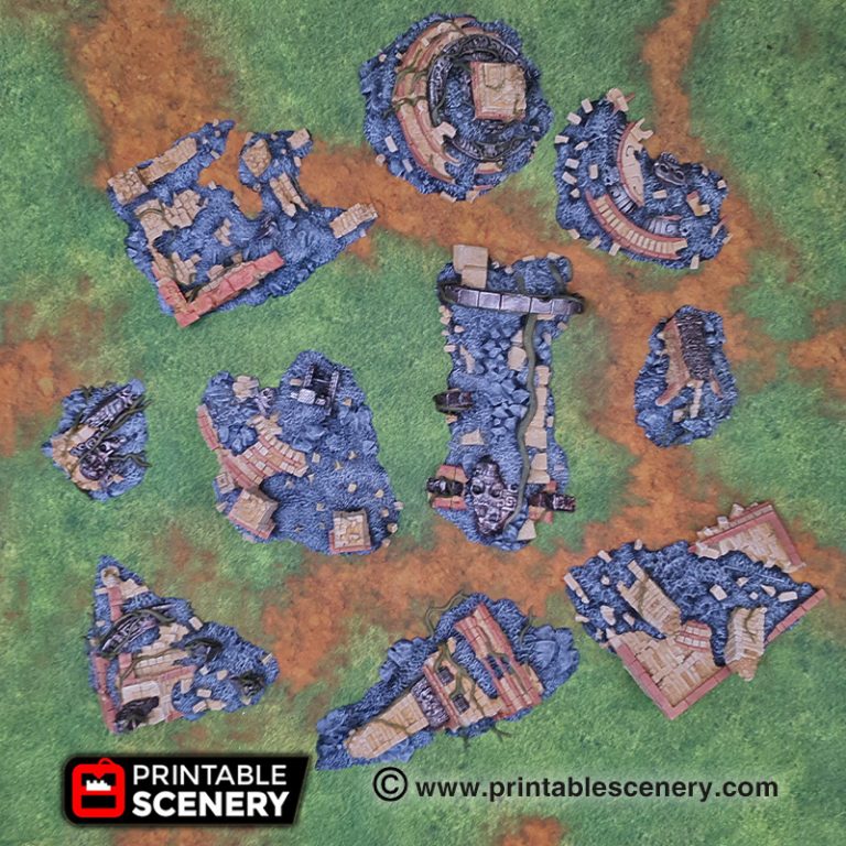 Eden Scatter Ruins - Printable Scenery